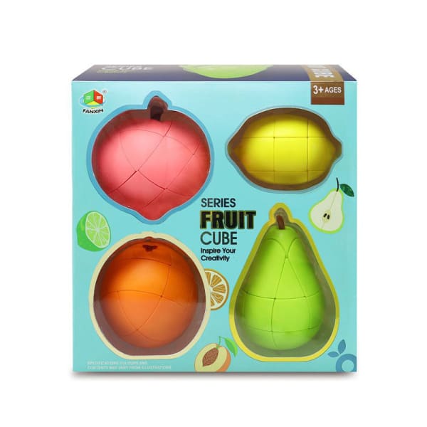 Rubik's Fruit Cube pack de 4 - Stress Zéro