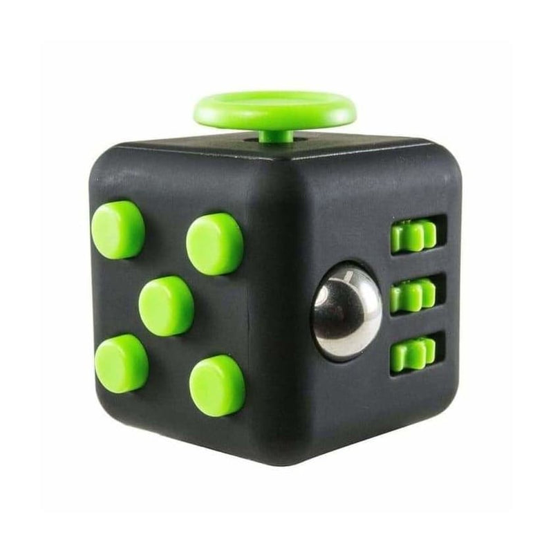 Fidget Cube Black Green || Stress Zéro