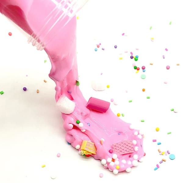 Slime Rose Fluffy Cotton Candy || Stress Zéro