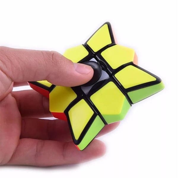Hand Spinner rubik's cube || Rubik's magic star spinner - Stress Zéro